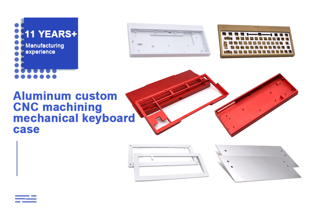 Custom CNC Machining Anodized Aluminum DIY Mechanical Keyboard Case